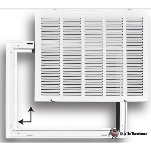 TruAire 190RF 16X20 16 in. x 20 in. White Return Air Filter Grille 190 ...