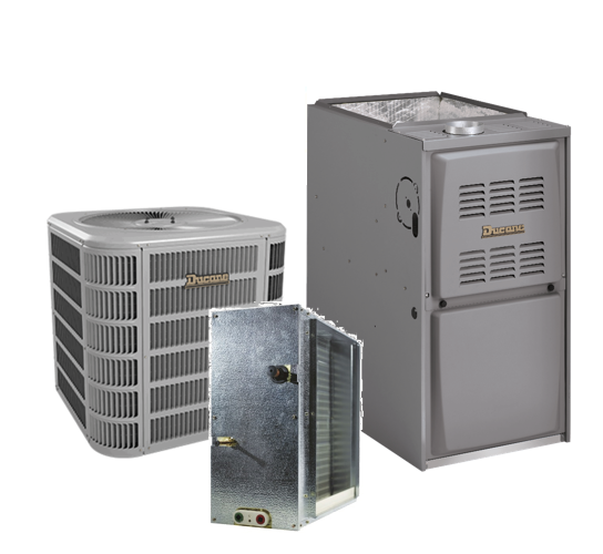 Ducane 4 Tons Gas Heat Horizontal Air Conditioner System - 16 SEER ...