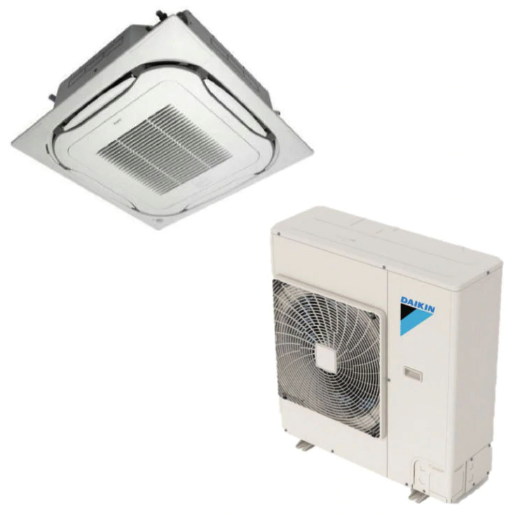 Daikin 24,000 BTU SkyAir Ceiling Cassette Ductless Mini-Split Heat Pum ...